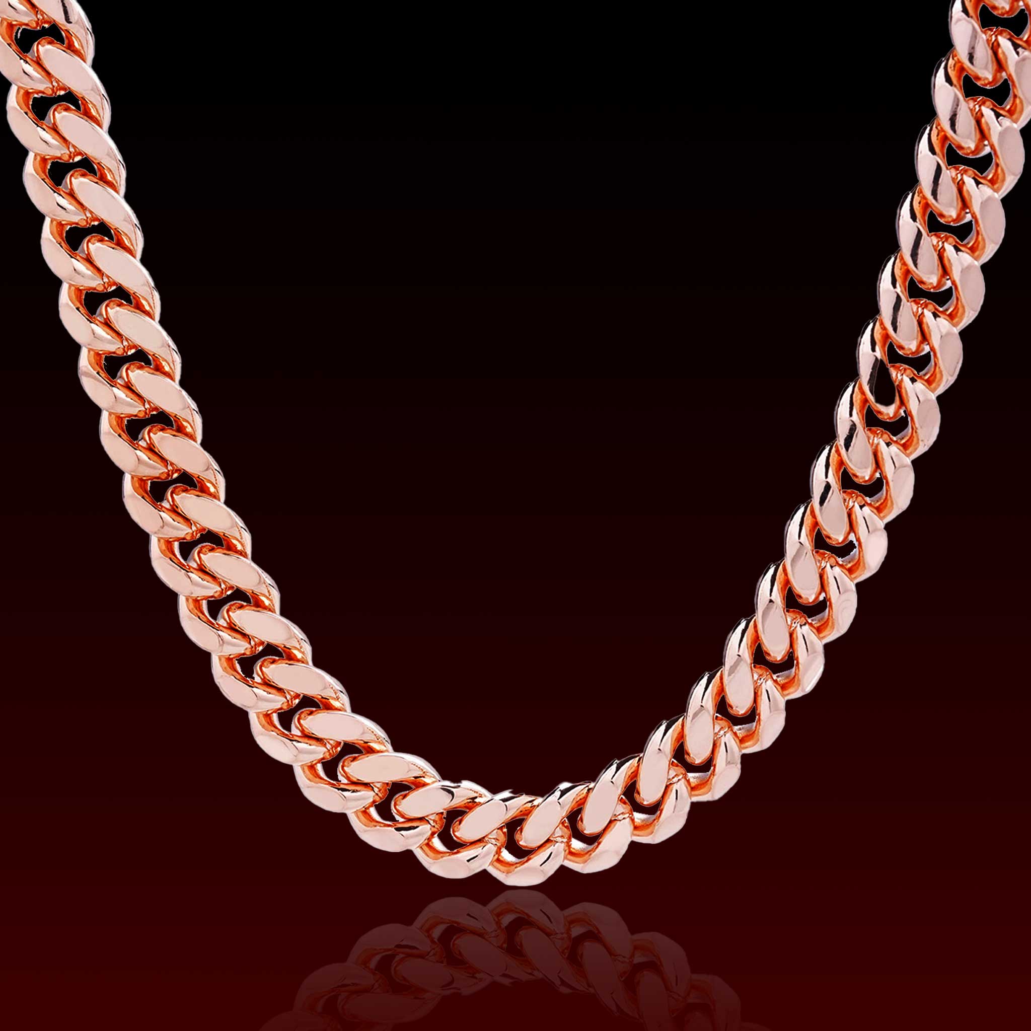14MM Rose Gold Miami Cuban Chain – Globetuch