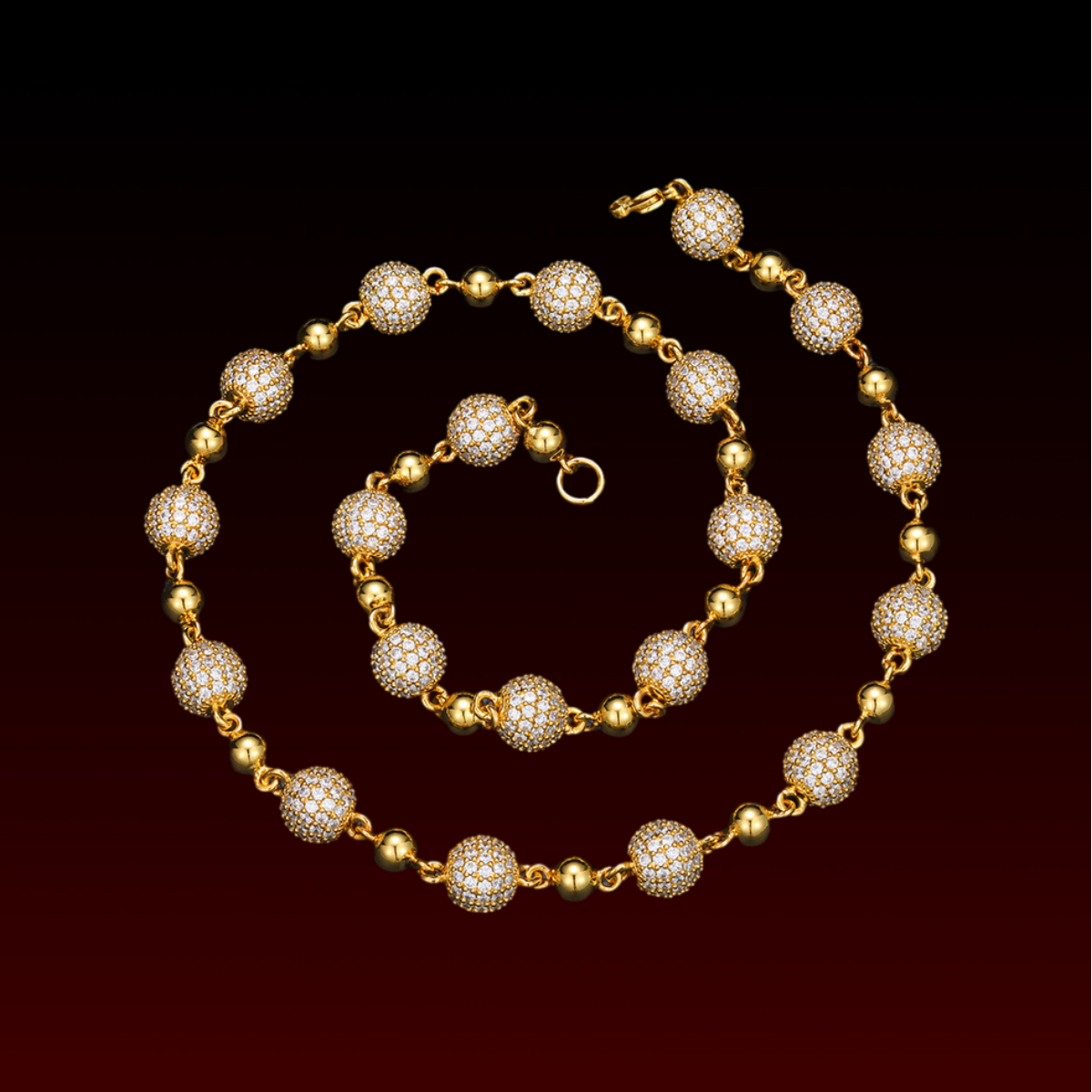 6/8/10MM Iced Out Ball Chain – Globetuch